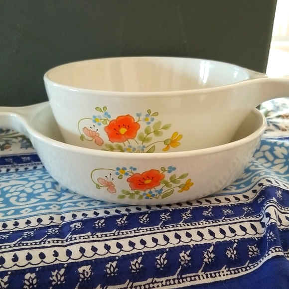 Corningware | Kitchen | Vtg Corning Ware Wild Flower 97s Pan 2 Options ...